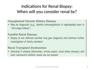 Renal biopsy to assess kidney diseases in adult | PPT