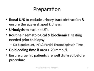 Renal biopsy to assess kidney diseases in adult | PPT