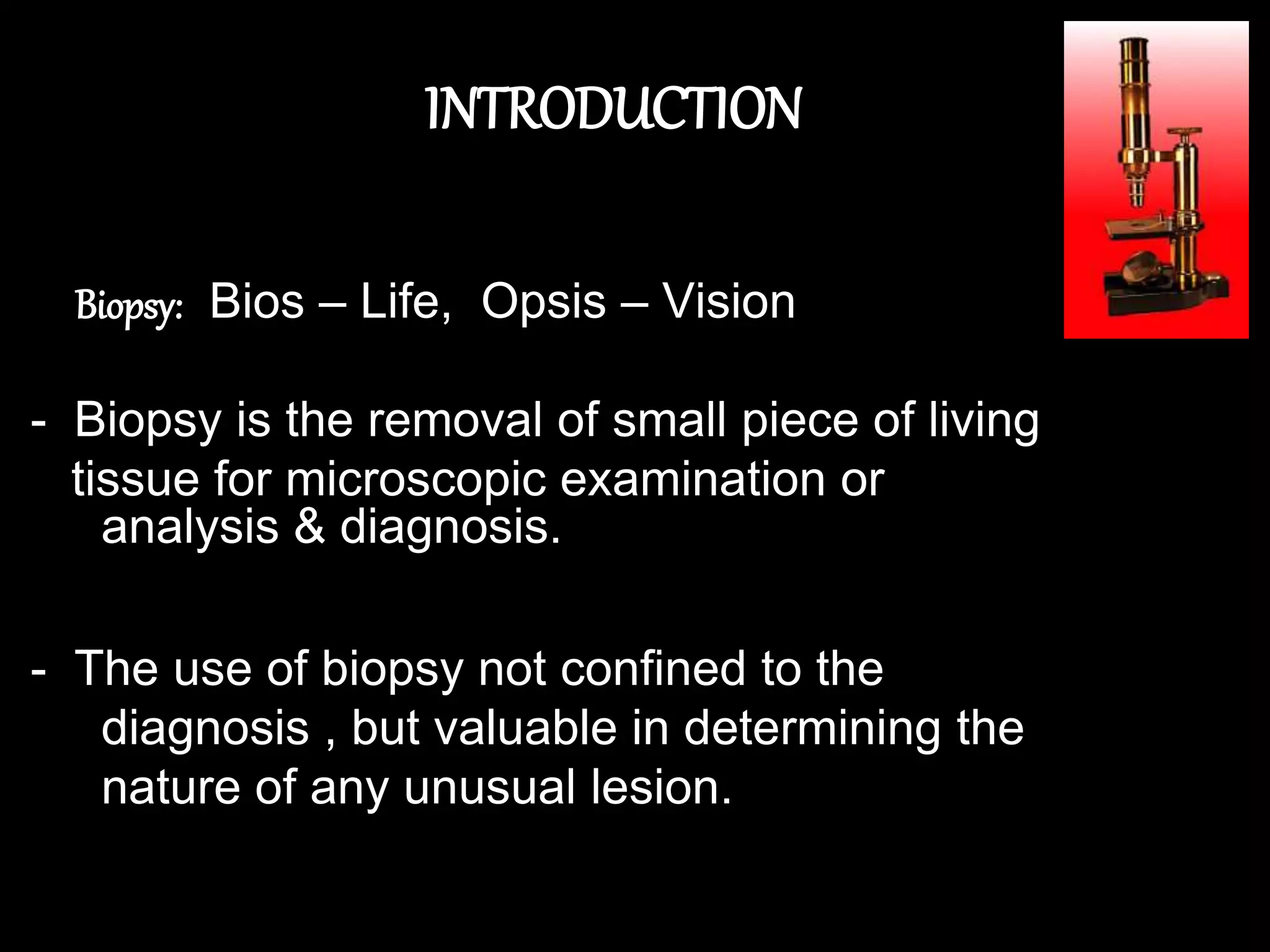 Biopsy for presentation | PPT