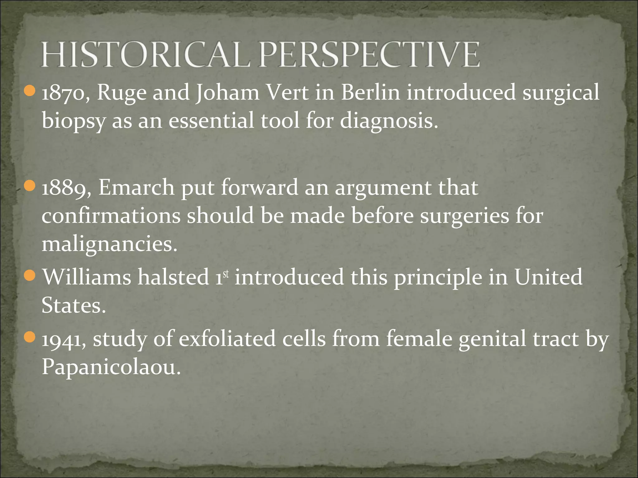 Biopsy in surgery | PPT