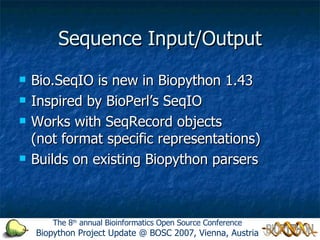 Biopython | PPT