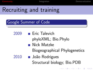 Biopython at BOSC 2010 | PPT