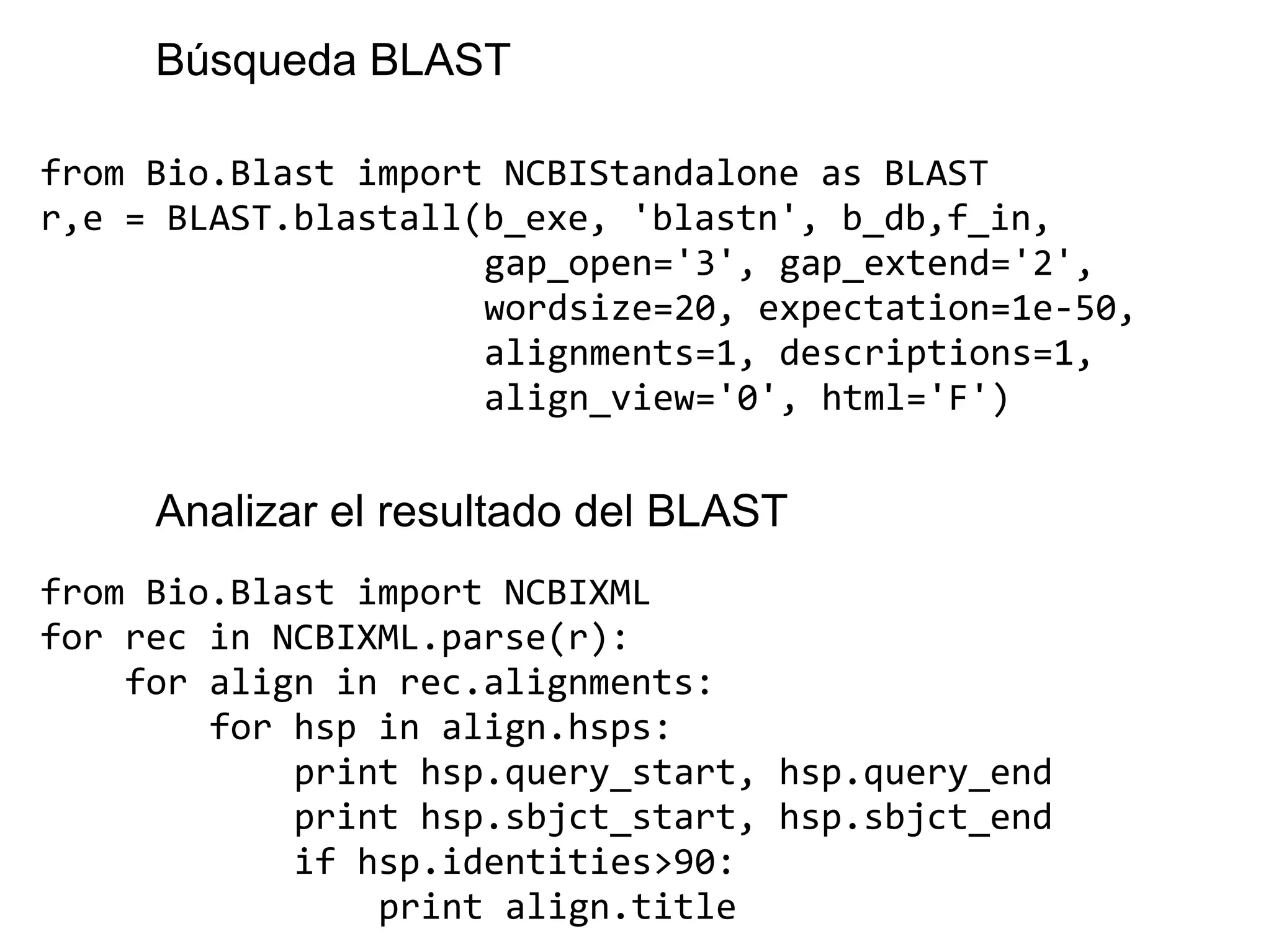 Biopython para el analisis de secuencias de ADN | ODP