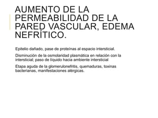 Bioquimica del edema | PPTX