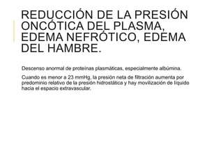 Bioquimica del edema | PPTX
