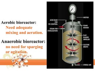 Bioreactor and applications of bioreactors | PPTX | Biotech and ...