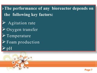 Bioreactor and applications of bioreactors | PPTX | Biotech and ...