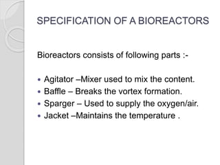 Bioreactors | PPTX