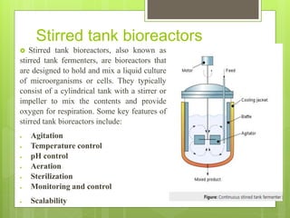 Bioreactors - Basic Designing and Types.pptx | Biotech and Biomedical Industry | Industries