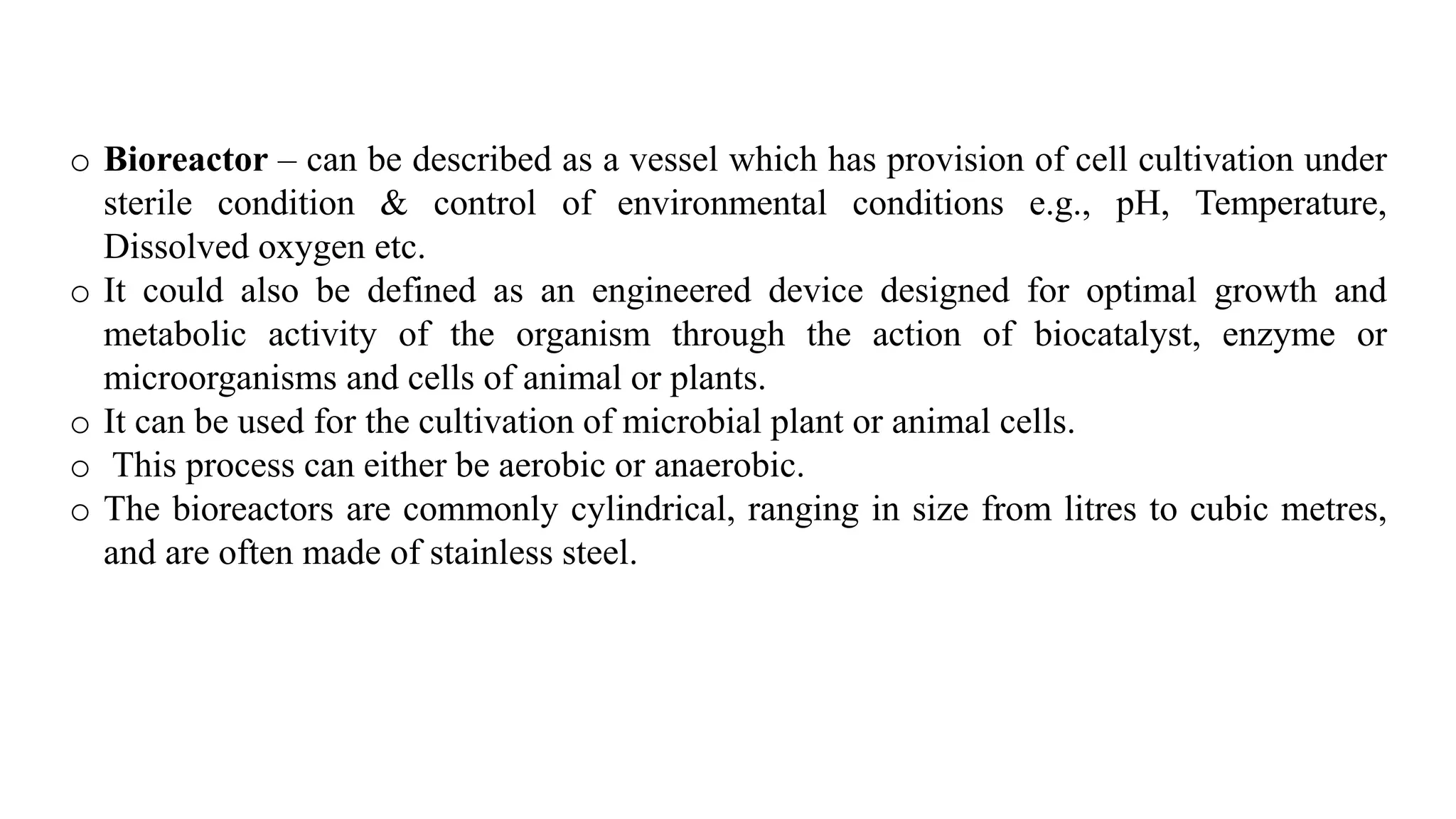 Bioreactors in fermentation technology .pptx