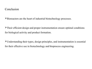 Bioreactors lecture, designs and types.. | PPT
