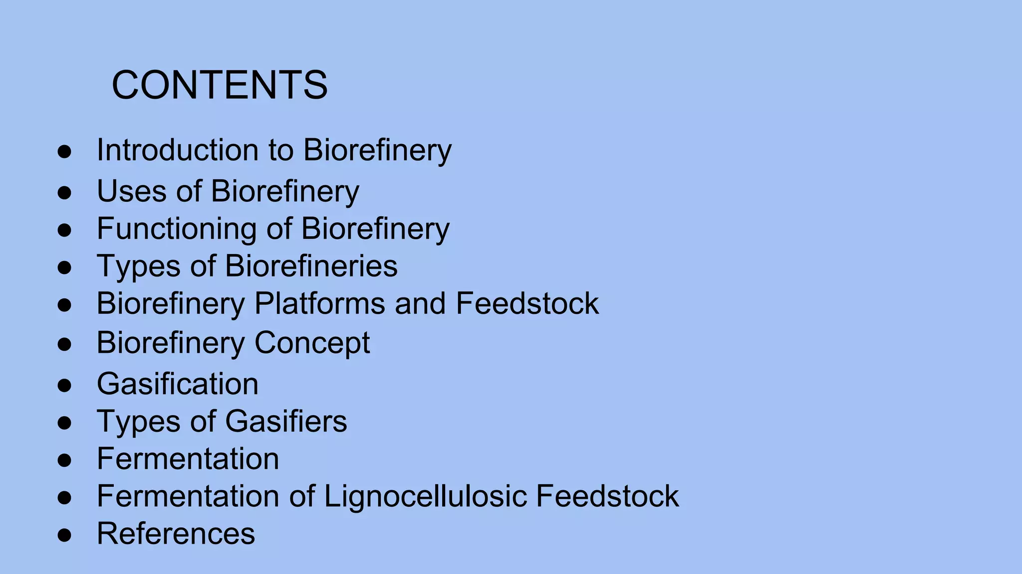 Biorefinery | PPTX