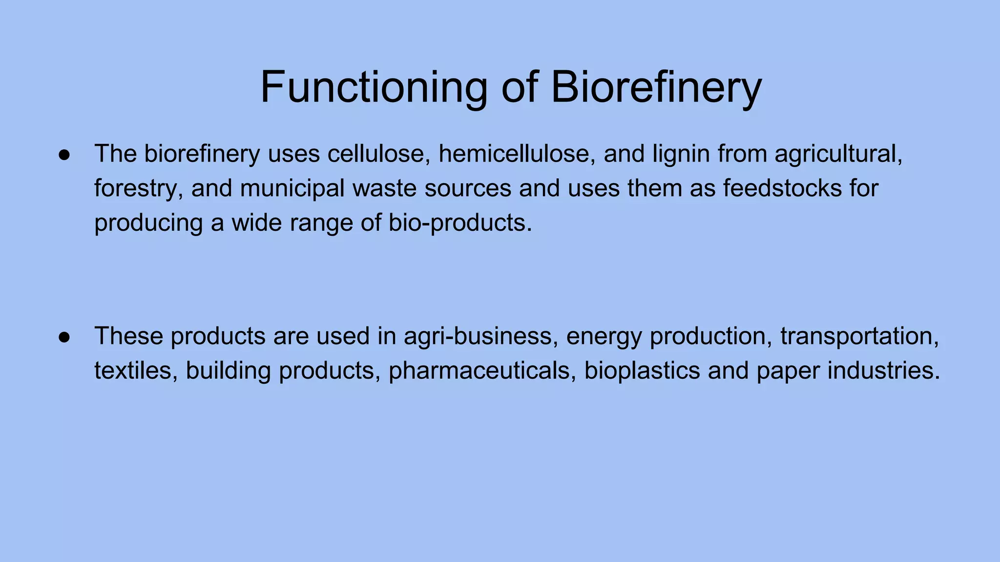 Biorefinery | PPTX