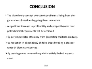 Biorefinery | PPTX