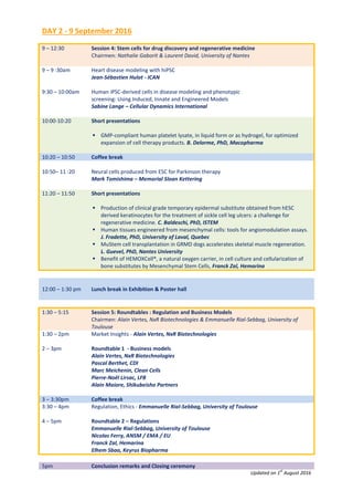 Bioregate forum program | PDF