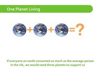What does one planet living look like and how can you embed it into ...