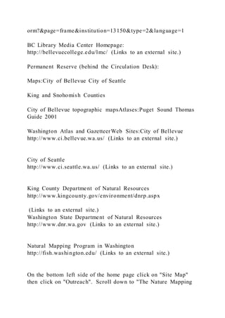 Bioregional Portrait (50 pts. possible) The following assignment | DOCX