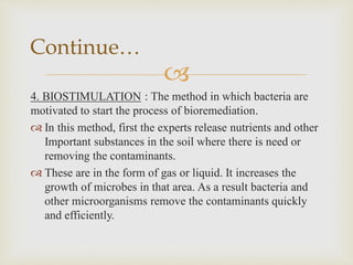 Bioremadiation-.pdf types of Bioremediation process | PDF | Gardening ...