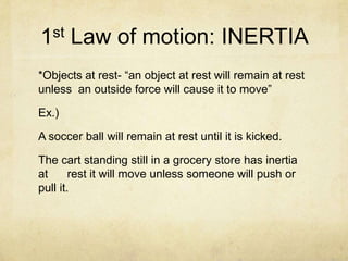 Laws Of Motion | PPTX