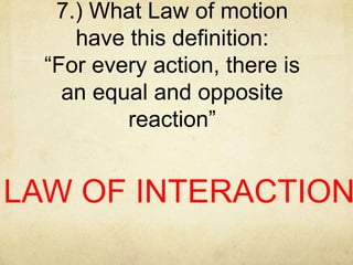 Laws Of Motion | PPTX | Physics | Science