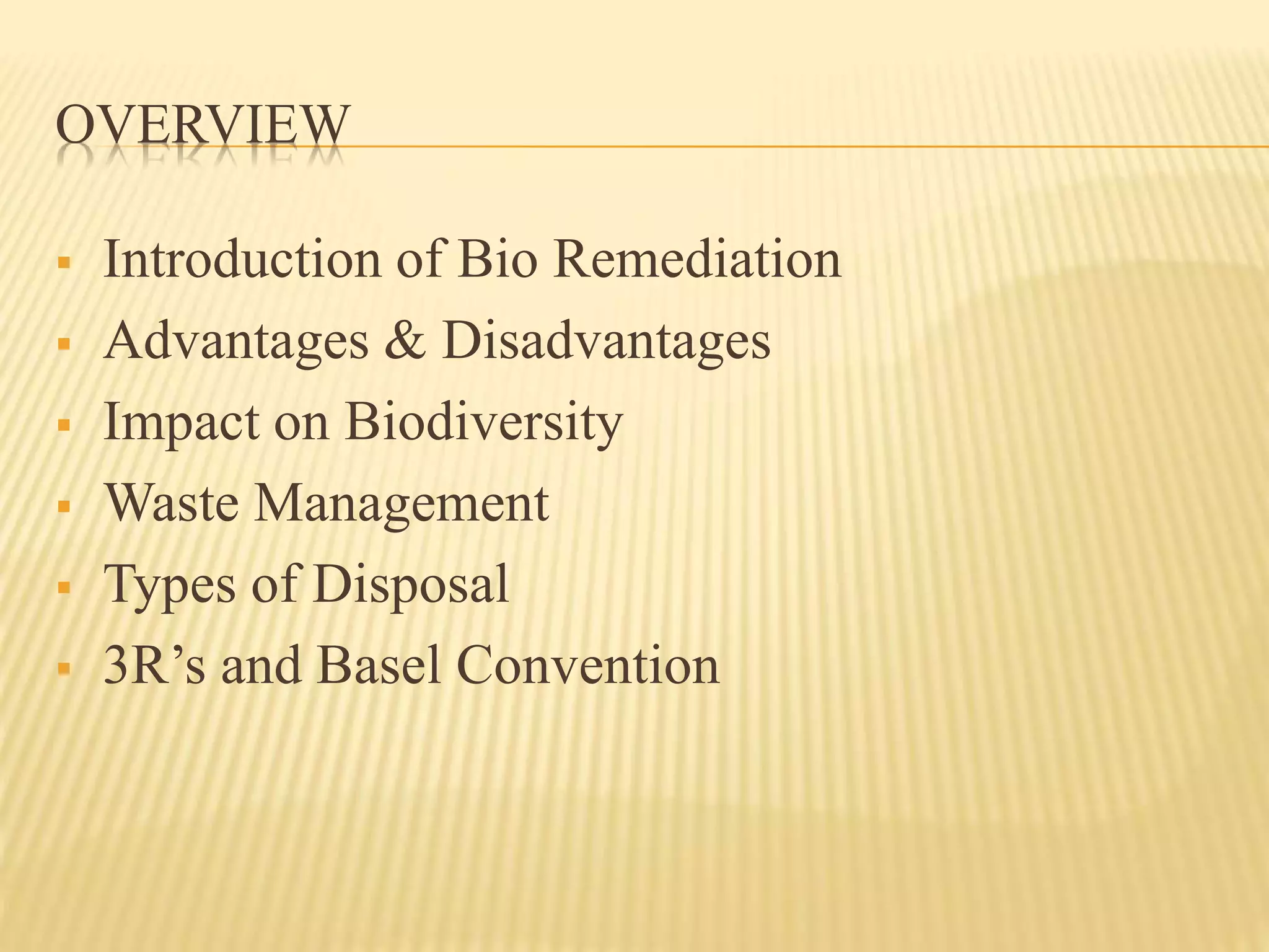 Bioremediation & Waste Management | PPTX