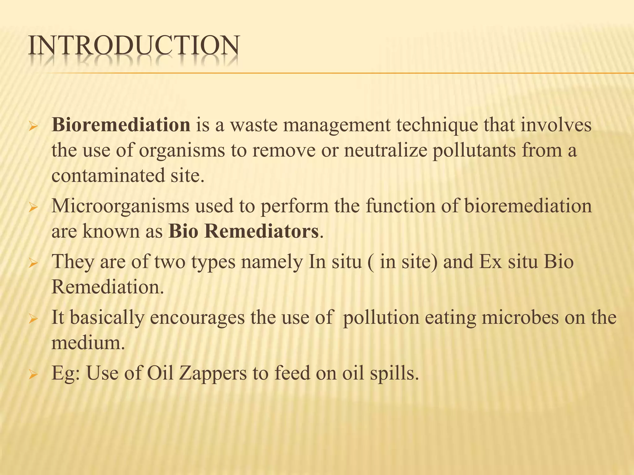 Bioremediation & Waste Management | PPTX