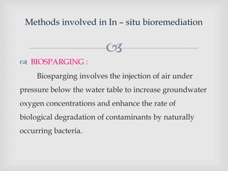 Bioremediation | PPTX