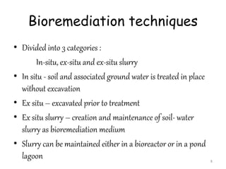 Bioremediation Techniques