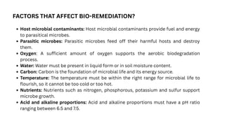 The different types of bio-remediation and its importance. | PDF
