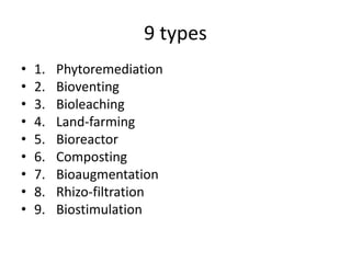 Bioremediation introduction | PPTX