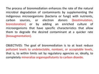 Bioremediation introduction | PPTX