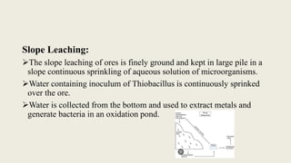 BIOREMEDIATION -MICROBIAL LEACHING OF ORES AND ITS PROCESS | PDF