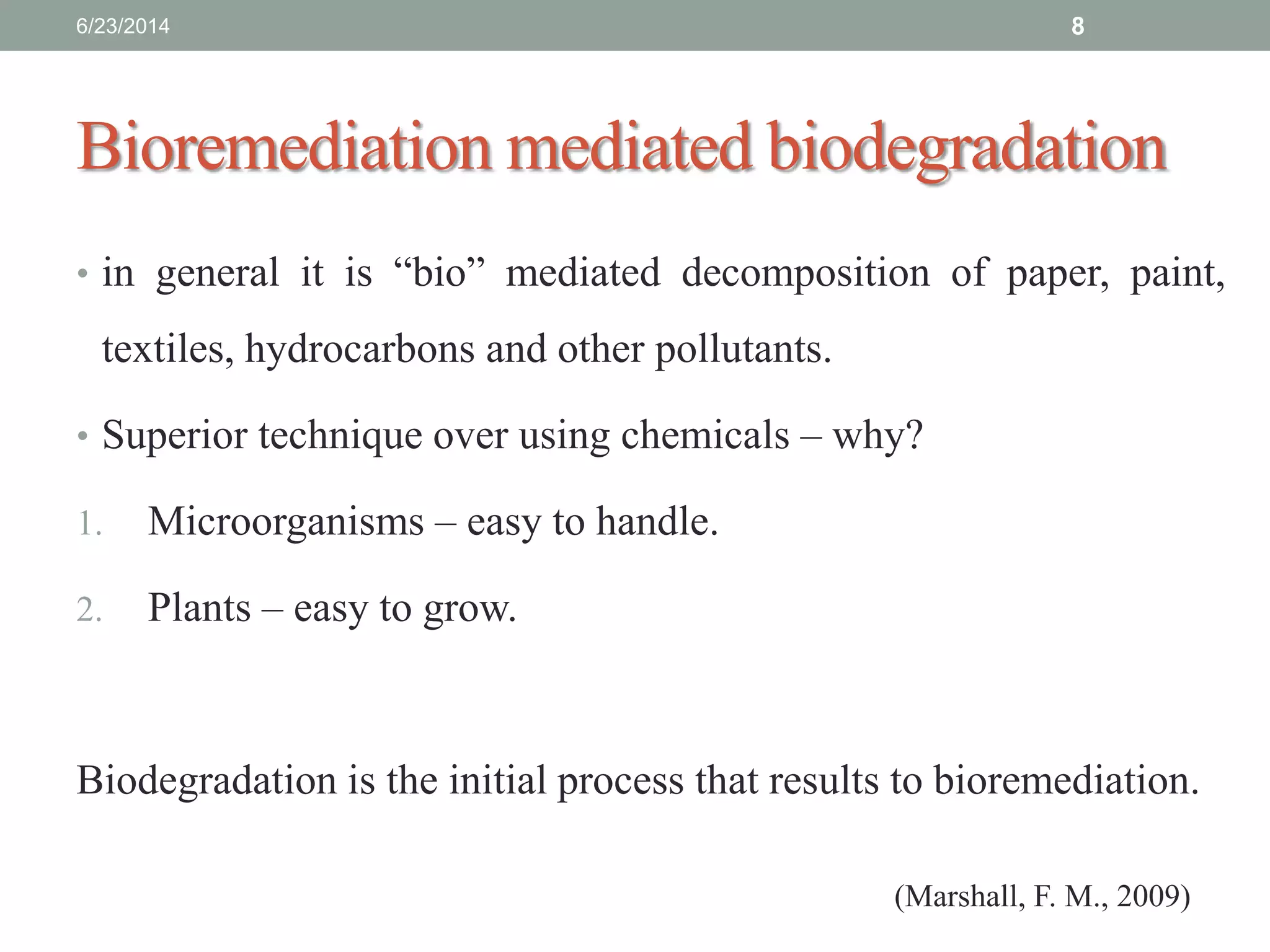 Bioremediation and phytoremediation | PPTX