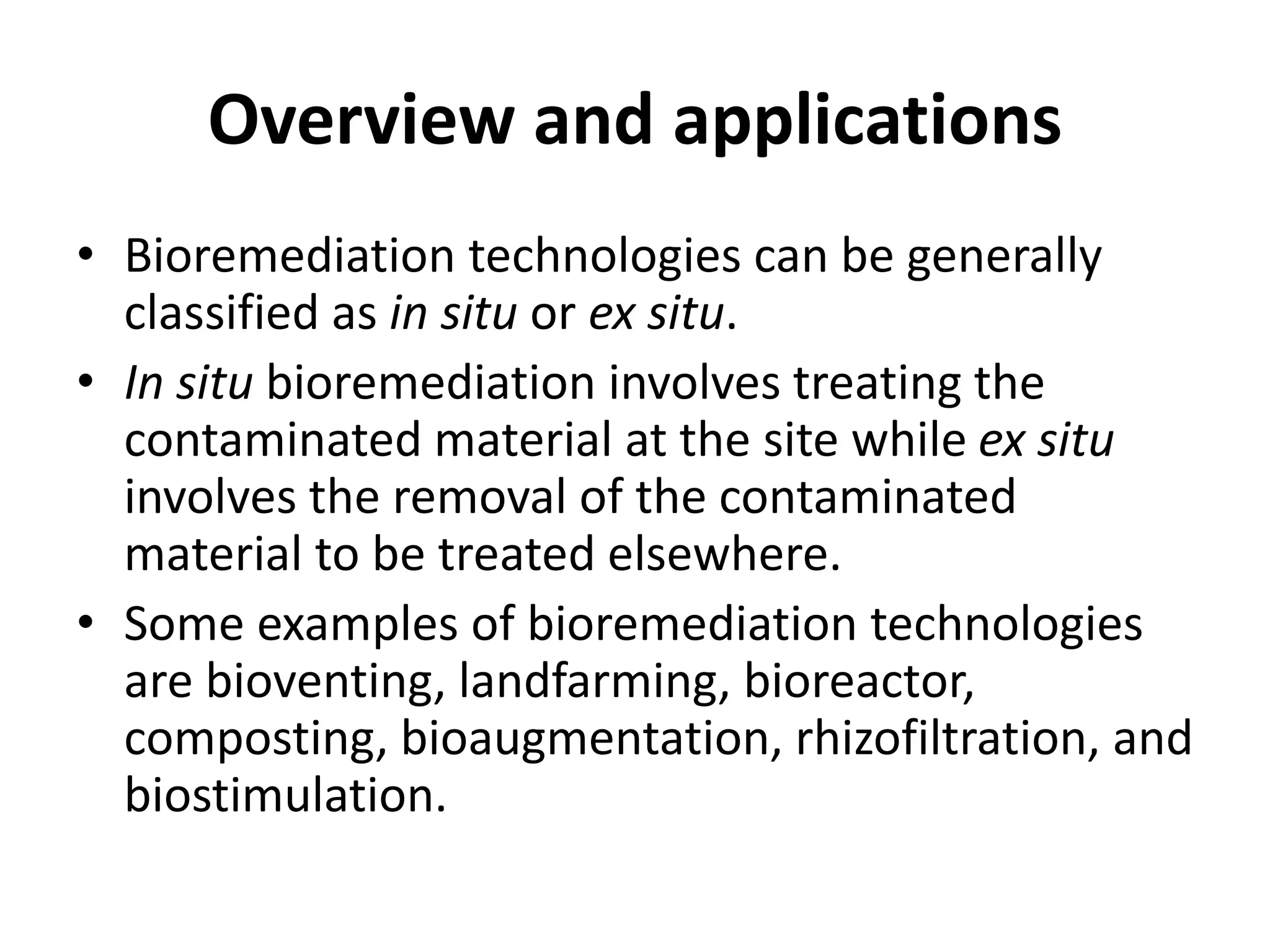 Bioremediation and phytoremediation | PPTX