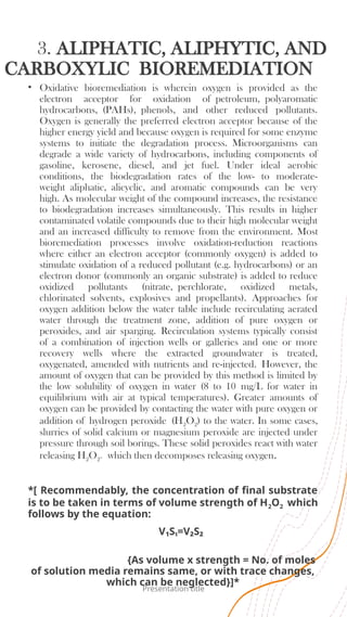 BIOREMEDIATION : A PHYSIOCHEMICAL APPROACH | PPTX