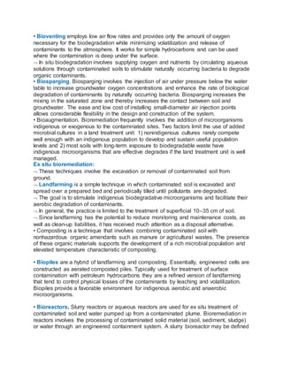 Bioremediation its types | DOCX