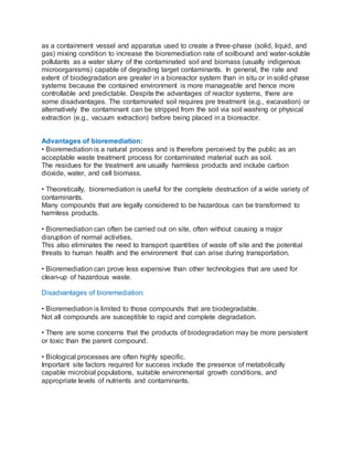Bioremediation its types | DOCX