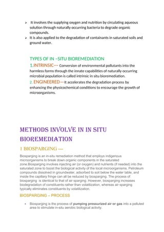 bioremediation, types, diagram, flowchart, Graduation levelnew.docx