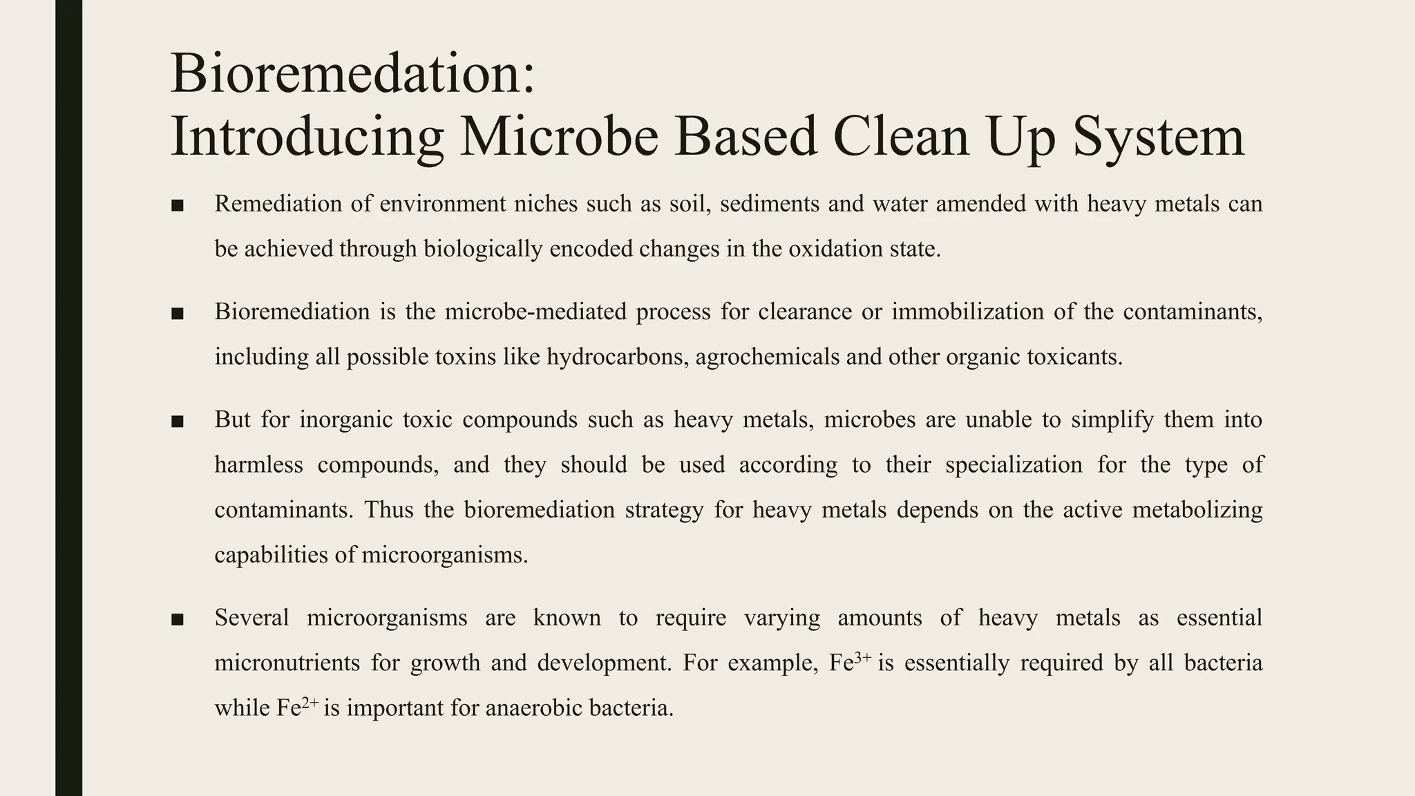 Bioremediation of Heavy Metals from Soil and Aquatic Environment: An Overview of Principles and ...