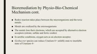 Bioremediation of Heavy Metals from Soil and Aquatic Environment: An Overview of Principles and ...