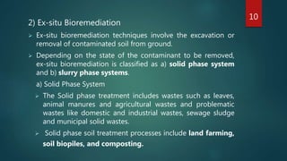Bioremediation of metal contaminated soil | PPTX