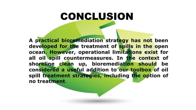 Oil spill Bioremediation | PPTX | Science