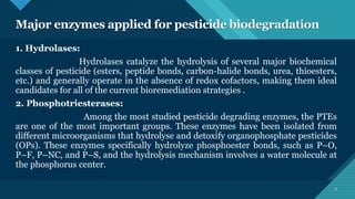 Bioremediation of pesticides | PPTX