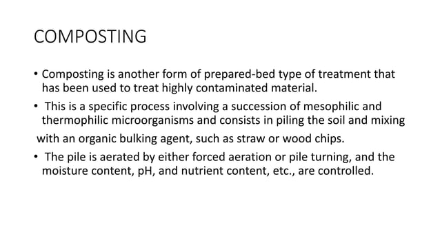 Bioremediation of soil contaminated polycyclic aromatic hydrocarbon | PPTX | Gardening | Home ...