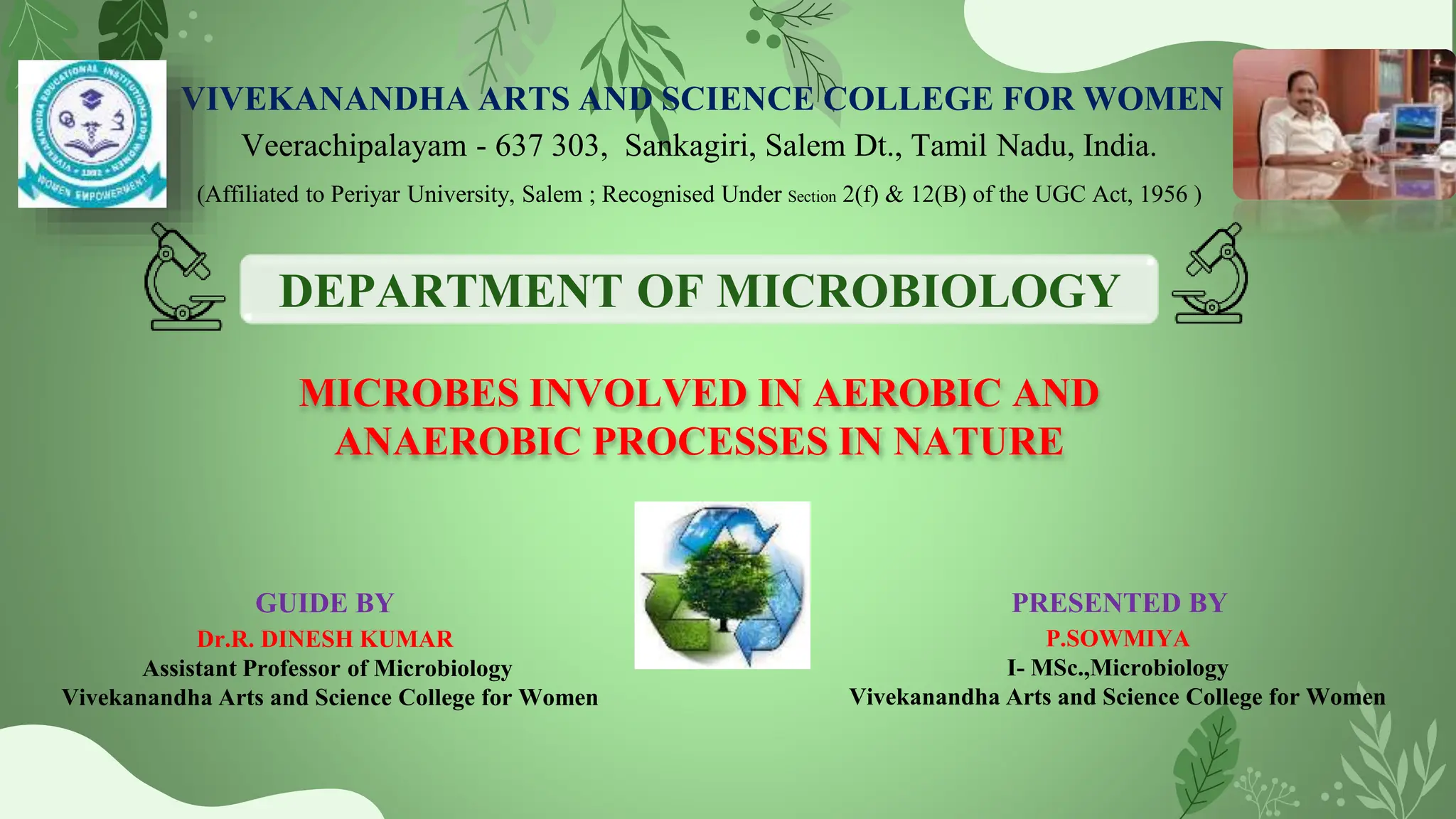 Microbes involved in aerobic and anaerobic process in nature | PPTX