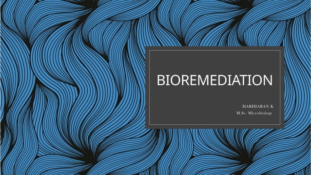 Bioremediation Process / environmental science | PPTX