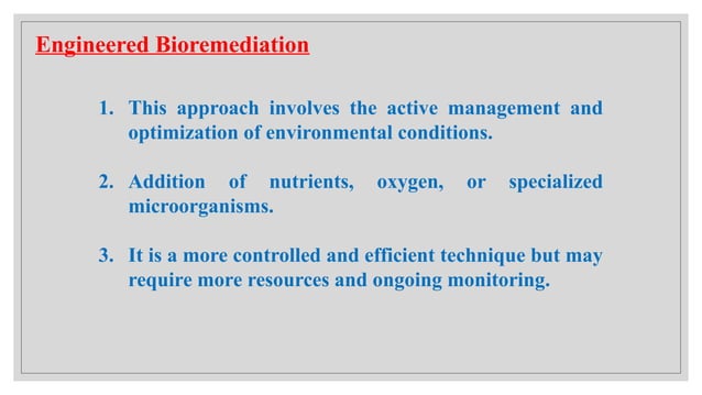 Bioremediation Process / environmental science | PPTX