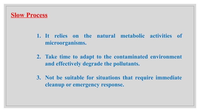Bioremediation Process / environmental science | PPTX
