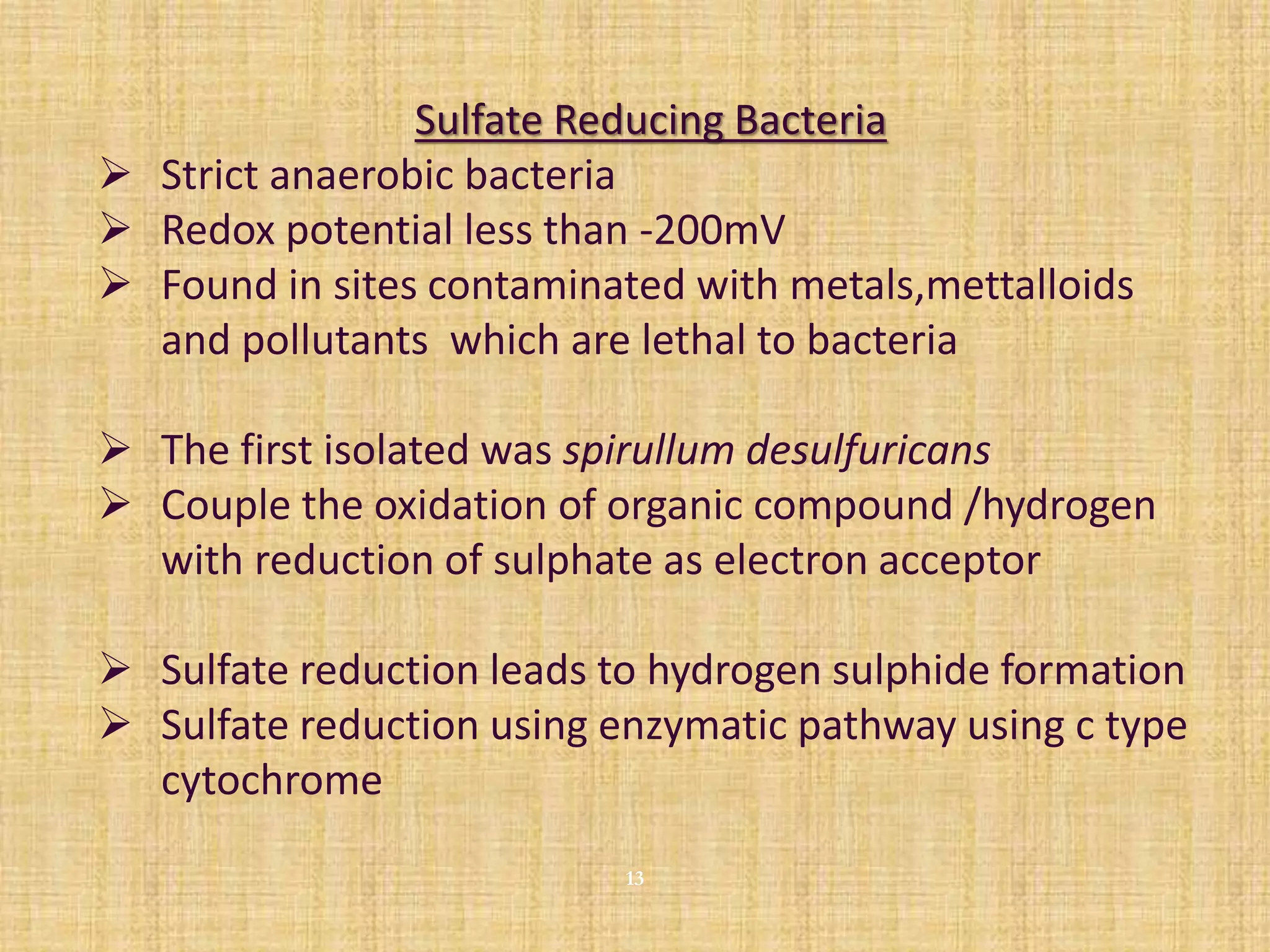 Bioremediation of heavy metals using Fe(III),SULPHATE AND SULPHUR ...
