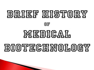 Modern Medical Biotechnology | PPT | Free Download